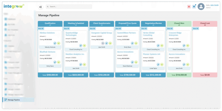 Unified ERP & CRM Software for Your Business | Integrow